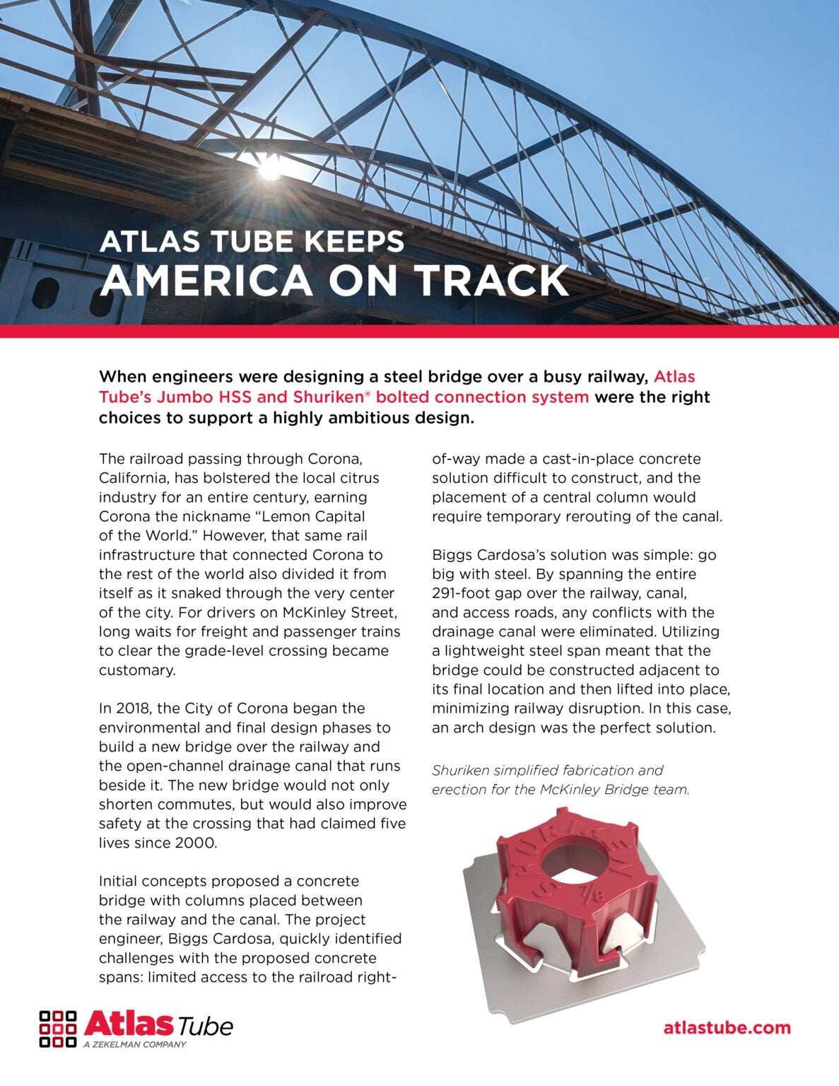 Atlas Tube McKinley Bridge Case Study | Atlas Tube